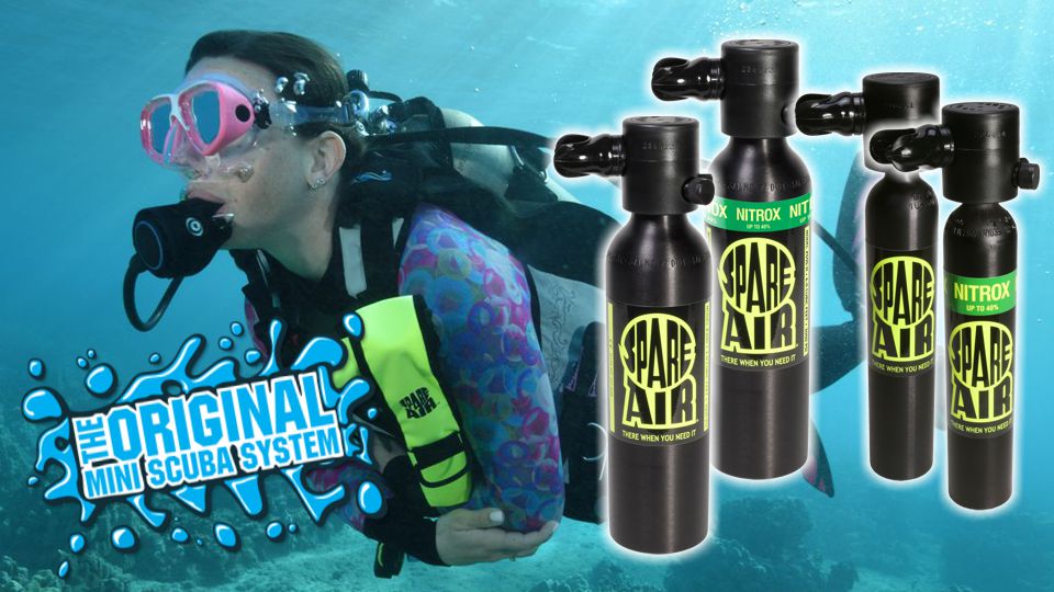 Spare Air – the original mini scuba tank for divers and more.